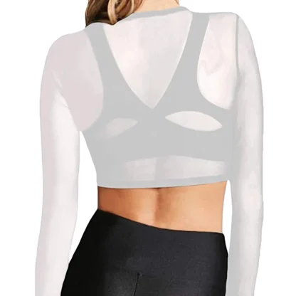 Sexy Sheer Mesh Crop Top Blouse | Free Shipping!